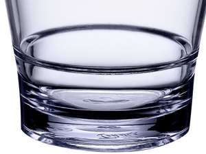 Choice 9 oz. SAN Plastic Stackable Rocks / Old Fashioned Glass - 24/Case