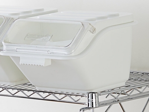 Baker's Lane 18" x 36" Wall-Mounted Ingredient Bin Shelving Kit with 3 ...