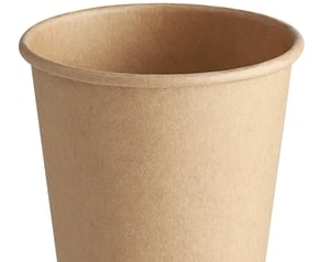 Choice 8 oz. Tall Kraft Poly Paper Hot Cup - 50/Pack