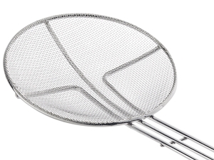 Choice 6 1/2" Round Fine Mesh Skimmer