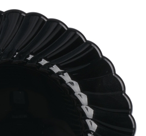 WNA Comet CW6180BK Classicware 6" Black Plastic Plate - 18/Pack