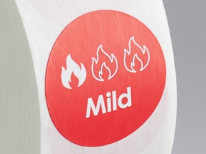 Point Plus Mild Permanent 1" Red Label - 1000/Roll