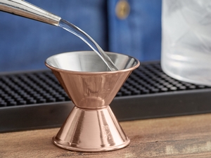 Choice 0.5 oz. & 1 oz. Copper Classic Jigger