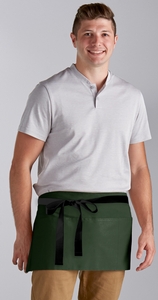 Choice Hunter Green Waist Apron with Black Webbing and 3 Pockets - 12"L ...