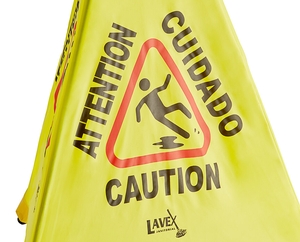 Lavex Janitorial 30" Caution Wet Floor Pop-Up Sign
