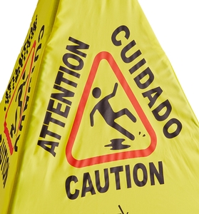 Lavex 20" Caution Wet Floor Pop-Up Sign