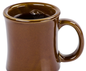 Acopa Brown Bell Shaped 7 oz. Stoneware Coffee Mug - 12/Pack
