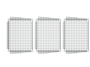 Regency 18" x 24" NSF Chrome 4 Post Basket Kit with 64" Posts and Casters