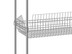 Regency 18" x 60" NSF Chrome 4 Post Basket Kit with 64" Posts and Casters