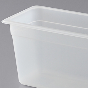 Vigor 1/3 Size 8" Deep Translucent Polypropylene Food Pan