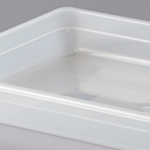 Vigor Full Size 2 1/2" Deep Translucent Polypropylene Food Pan