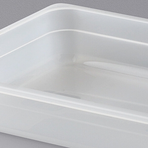 Vigor 1/2 Size 2 1/2" Deep Translucent Polypropylene Food Pan