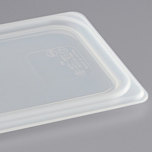 Vigor 1/4 Size Translucent Polypropylene Secure Sealing Lid