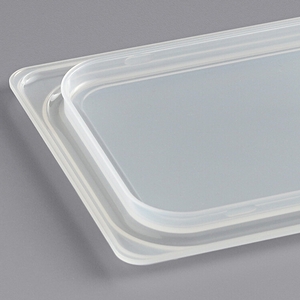 Vigor 1/4 Size Translucent Polypropylene Secure Sealing Lid