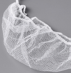 Choice 18" White Nylon Beard Net - 100/Pack