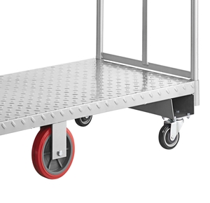 Lavex Industrial 24" x 60" Heavy-Duty Steel U-Boat Utility Cart - 2000 ...
