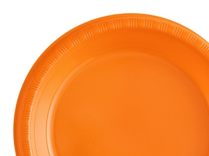 Creative Converting 28191031 10" Sunkissed Orange Plastic Plate - 20/Pack