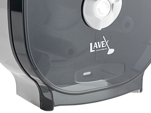 Lavex Black 5 1/4" Four Roll Carousel Toilet Tissue Dispenser