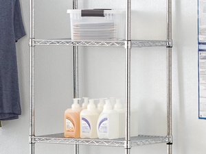 Regency 18" x 96" x 74" NSF Chrome Double Garment Rack Kit