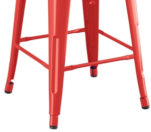 Lancaster Table & Seating Alloy Series Ruby Red Outdoor Backless ...