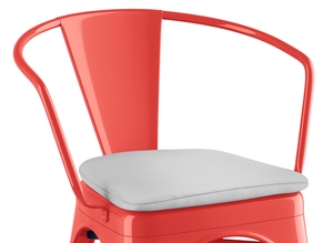 Lancaster Table & Seating Alloy Series Ruby Red Outdoor Arm Chair with ...