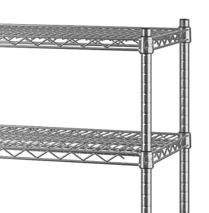 Regency 18" x 72" x 60" NSF Chrome Mobile Wire Shelving Starter Kit ...