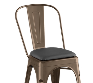 Lancaster Table & Seating Alloy Series Copper Indoor Cafe Chair with ...