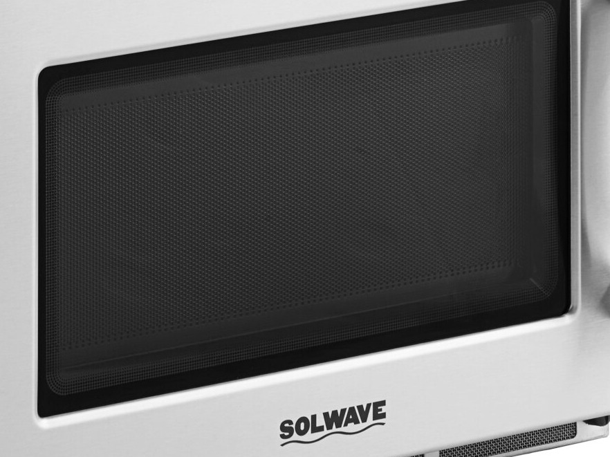 Solwave Space Saver Stainless Steel Heavy-Duty Commercial Microwave ...