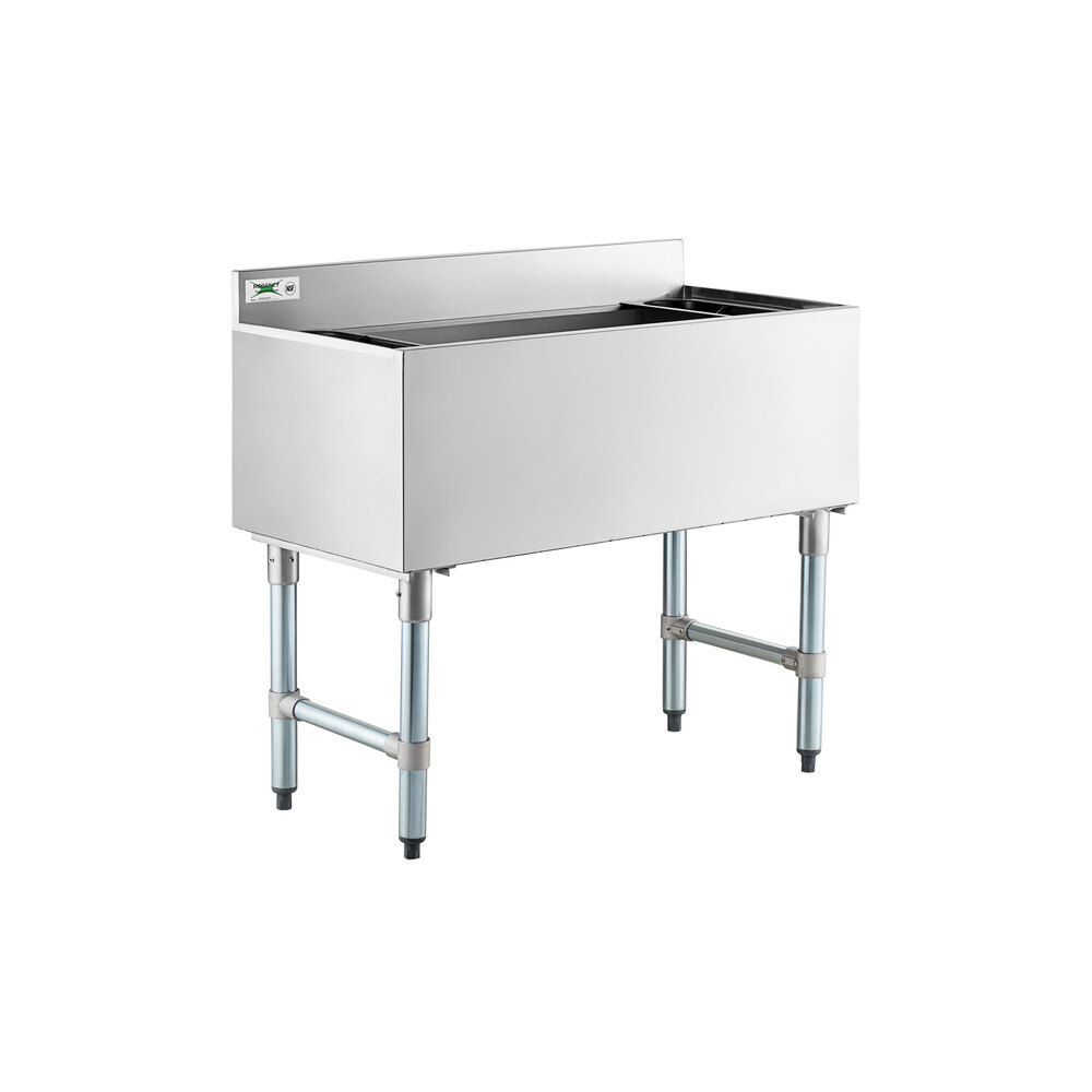 Scratch and Dent Regency 18" x 36" Underbar Ice Bin with 7 Circuit Post ...