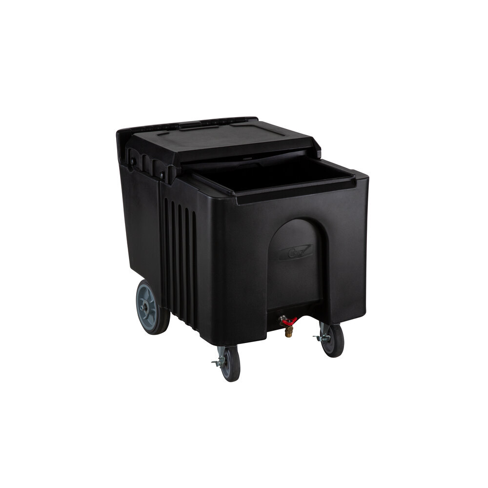 Scratch and Dent Choice 125 lb. Black Mobile Ice Bin