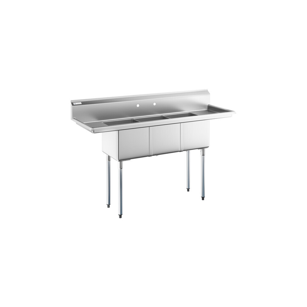 Scratch and Dent Steelton 66" 18 Gauge Stainless Steel Three ...