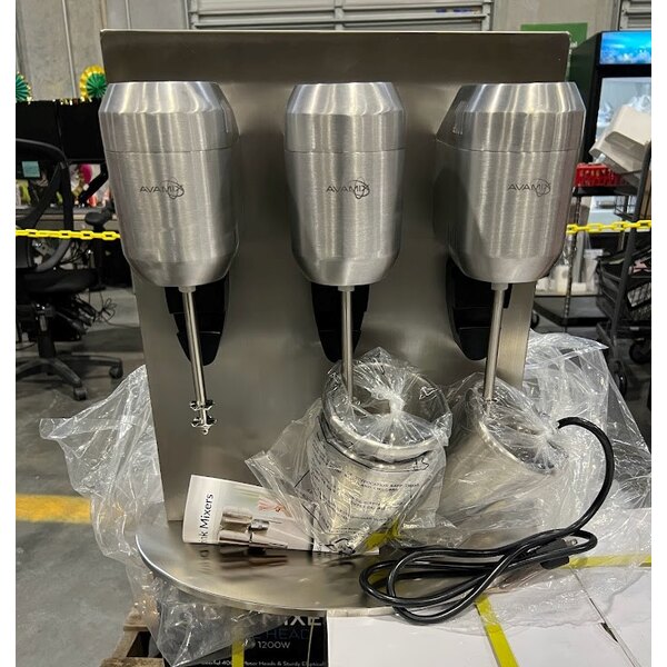 Scratch and Dent AvaMix ADM3 Freestanding Triple Spindle Drink Mixer ...