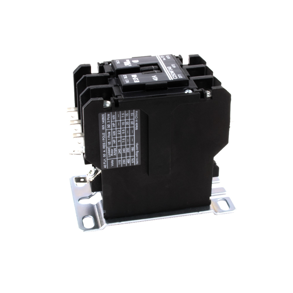 Replacement Non-Reversing Contactor - 40A/24V, 3 Pole