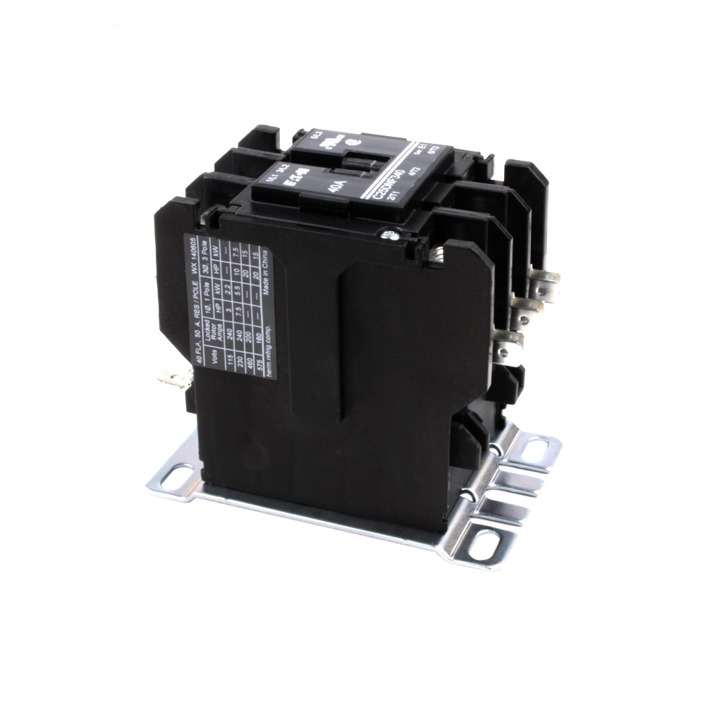 Replacement Non-Reversing Contactor - 40A/24V, 3 Pole
