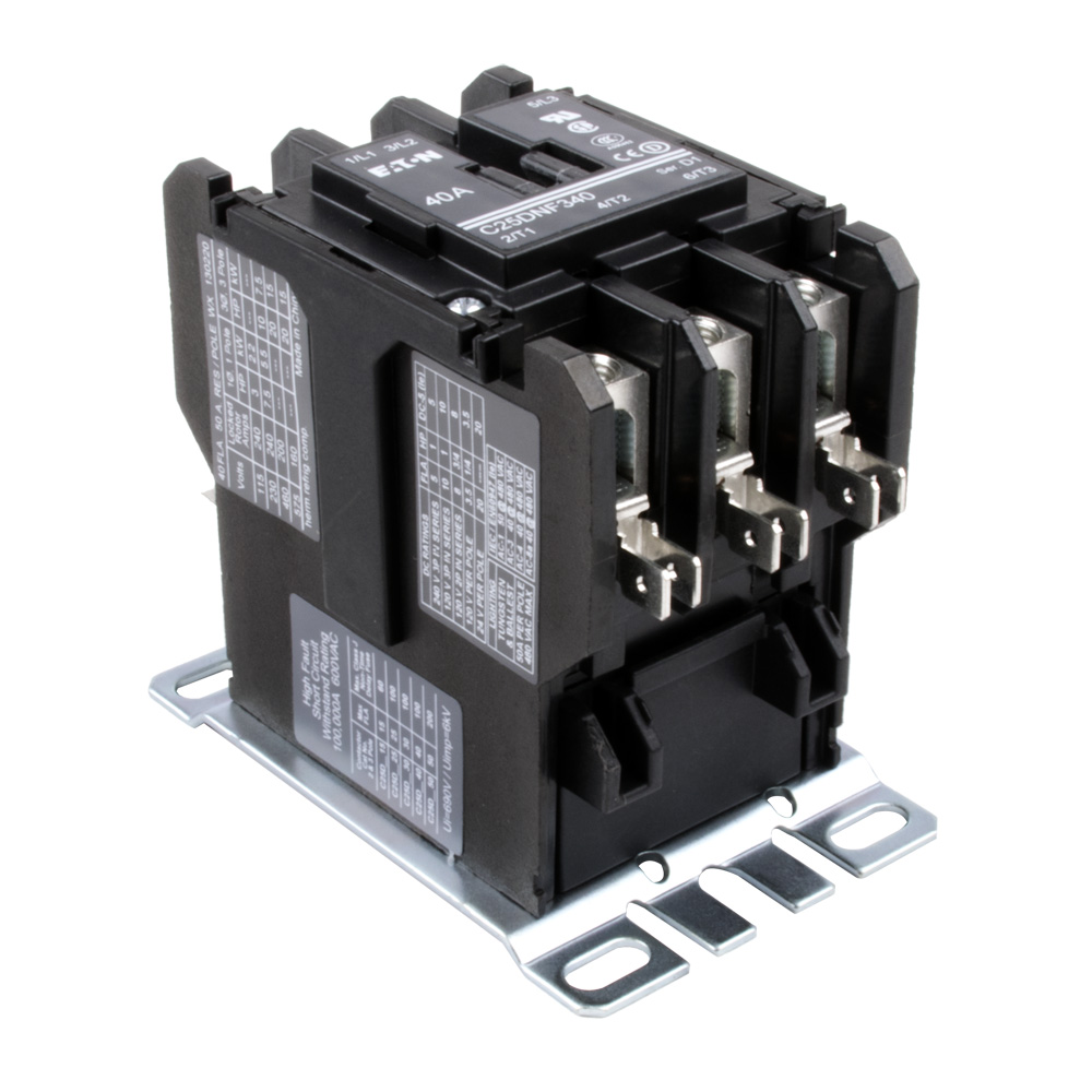 Replacement Non-Reversing Contactor - 40A, 110/120V, 3 Pole