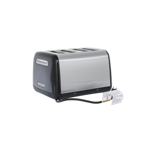 KitchenAid KMT4115OB Onyx Black Four Slice Toaster with Manual Lift