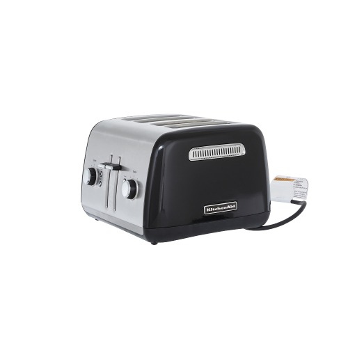 KitchenAid KMT4115OB Onyx Black Four Slice Toaster with Manual Lift