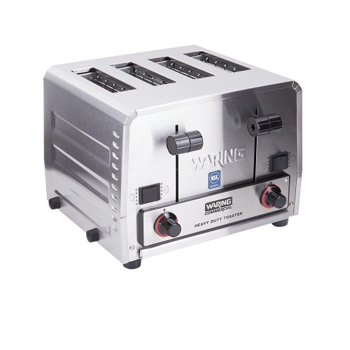 Waring WCT850RC Heavy Duty Switchable Bread and Bagel 4-Slice ...