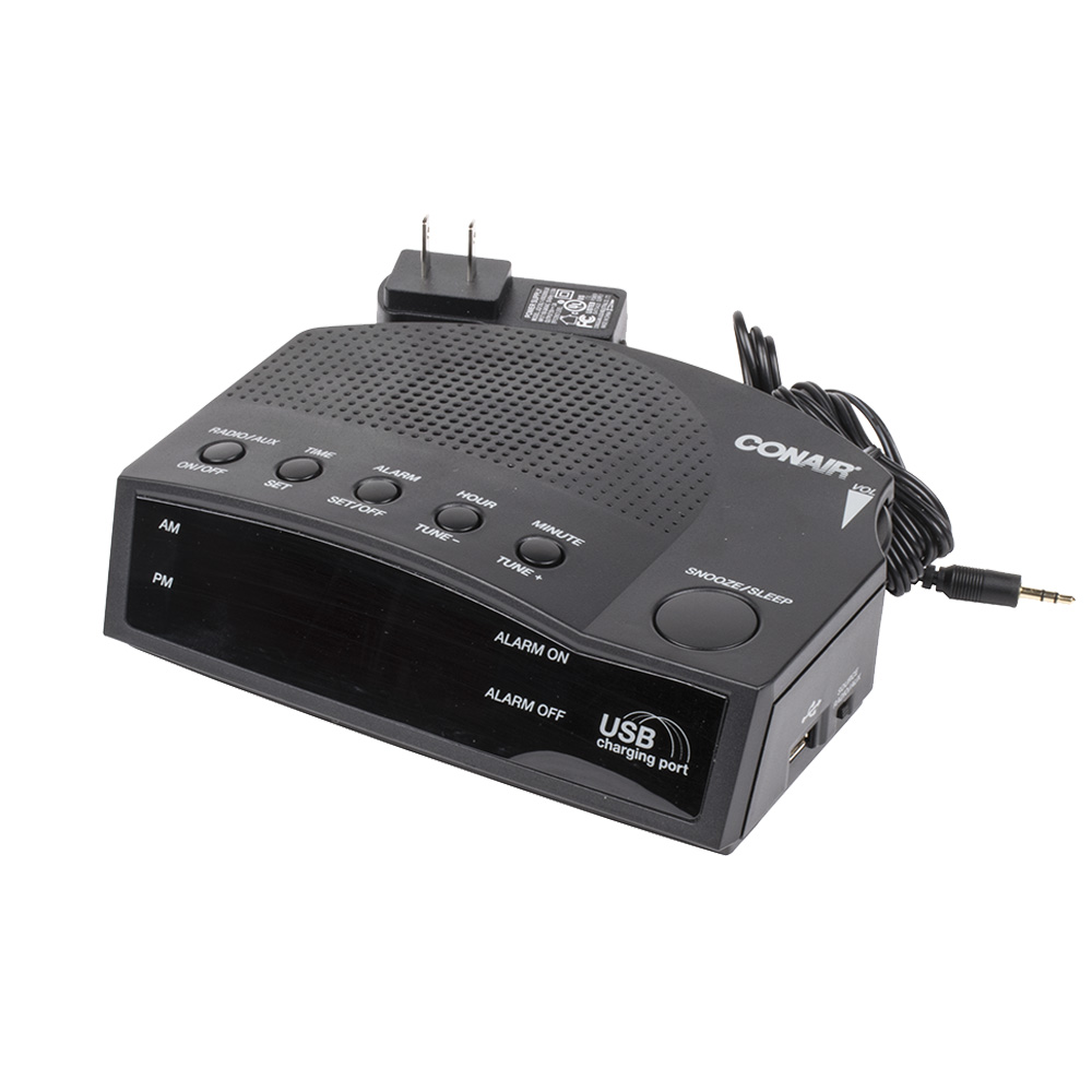 Conair WCR14 Alarm Clock Radio with USB Charging Port