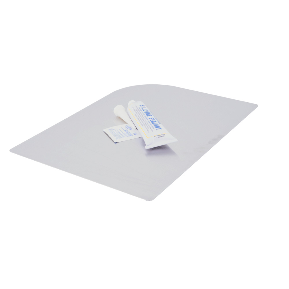 FMP 117-1472 14" x 10" Stainless Steel Left Hand Sink Side Splash Kit