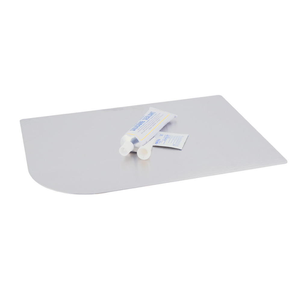 FMP 117-1472 14" x 10" Stainless Steel Left Hand Sink Side Splash Kit