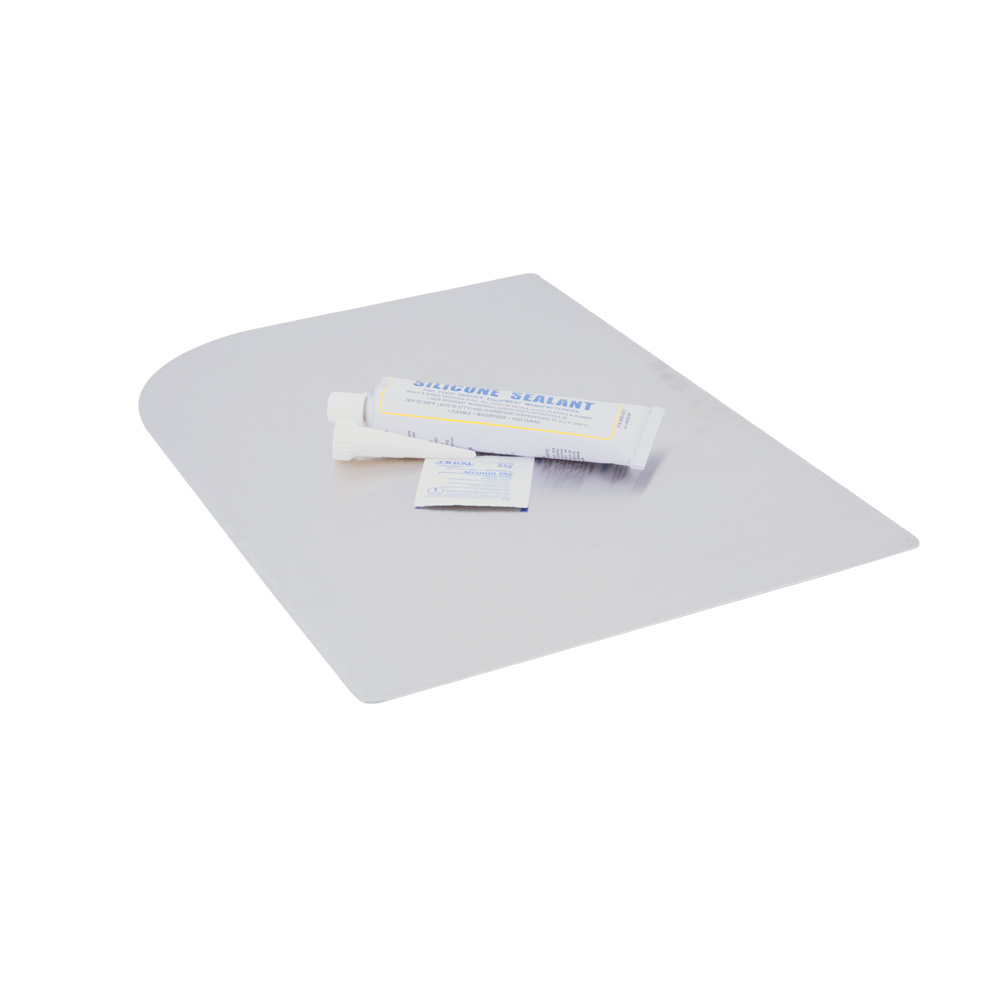 FMP 117-1472 14" x 10" Stainless Steel Left Hand Sink Side Splash Kit