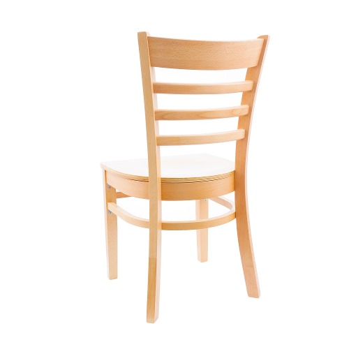 Lancaster Table & Seating Natural Finish Wooden Ladder Back Cafe Chair ...