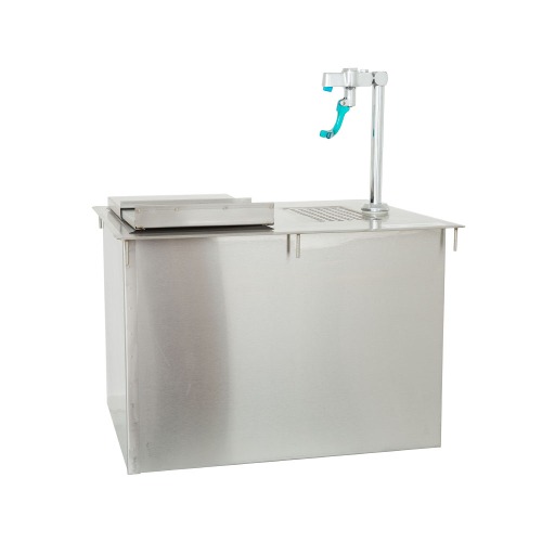 Regency Stainless Steel Water Station with Ice Bin - 21" x 18"