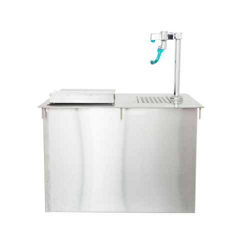 Regency Stainless Steel Water Station with Ice Bin - 21" x 18"