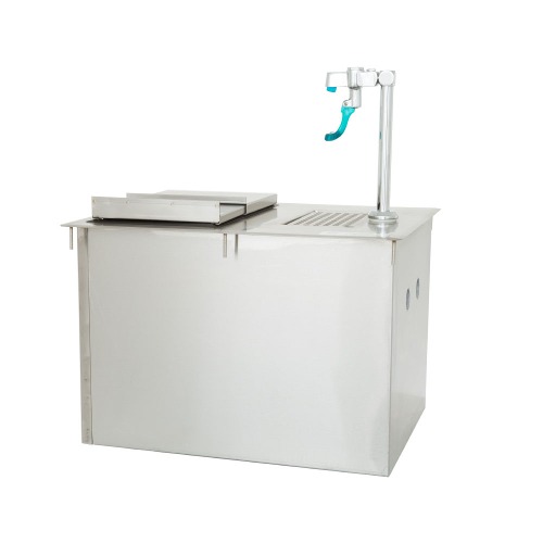 Regency Stainless Steel Water Station with Ice Bin - 21" x 18"