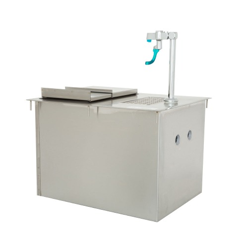 Regency Stainless Steel Water Station with Ice Bin - 21" x 18"