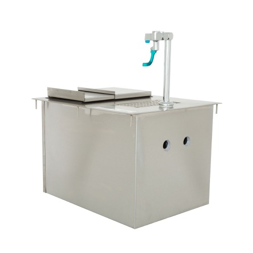 Regency Stainless Steel Water Station with Ice Bin - 21" x 18"