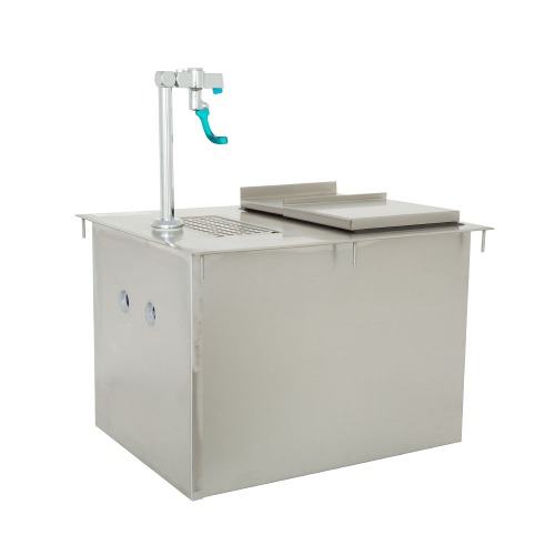 Regency Stainless Steel Water Station with Ice Bin - 21" x 18"