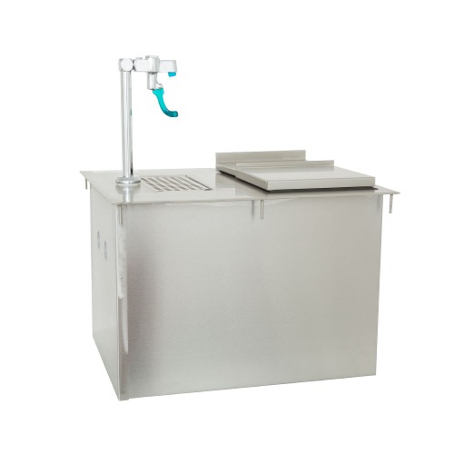 Regency Stainless Steel Water Station with Ice Bin - 21" x 18"